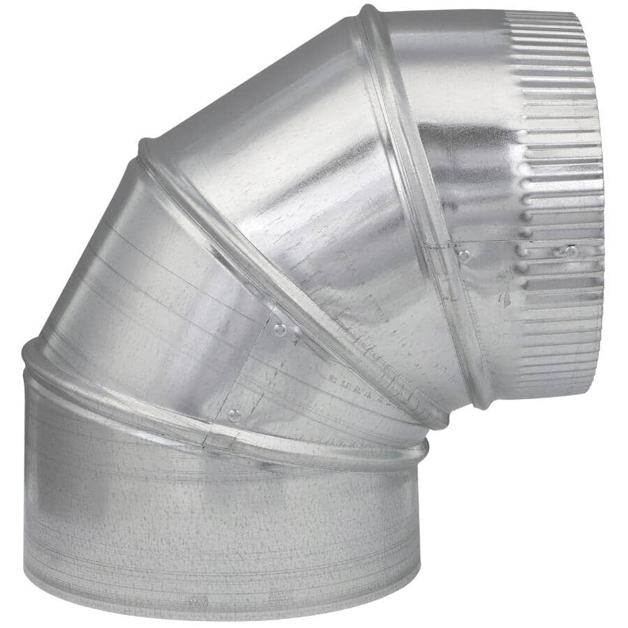 IMPERIAL MANUFACTURING 7" 28 Gauge 90 Degree Galvanized Adjustable ...