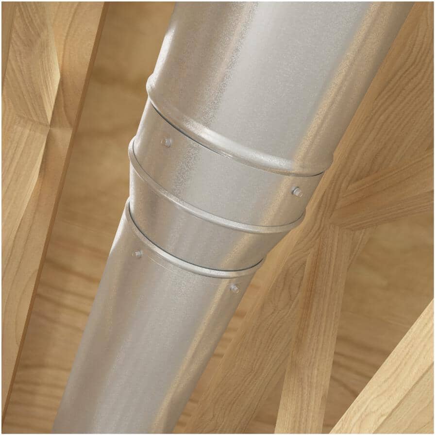 IMPERIAL MANUFACTURING 5" - 4" Galvanized Increaser / Reducer | Home ...