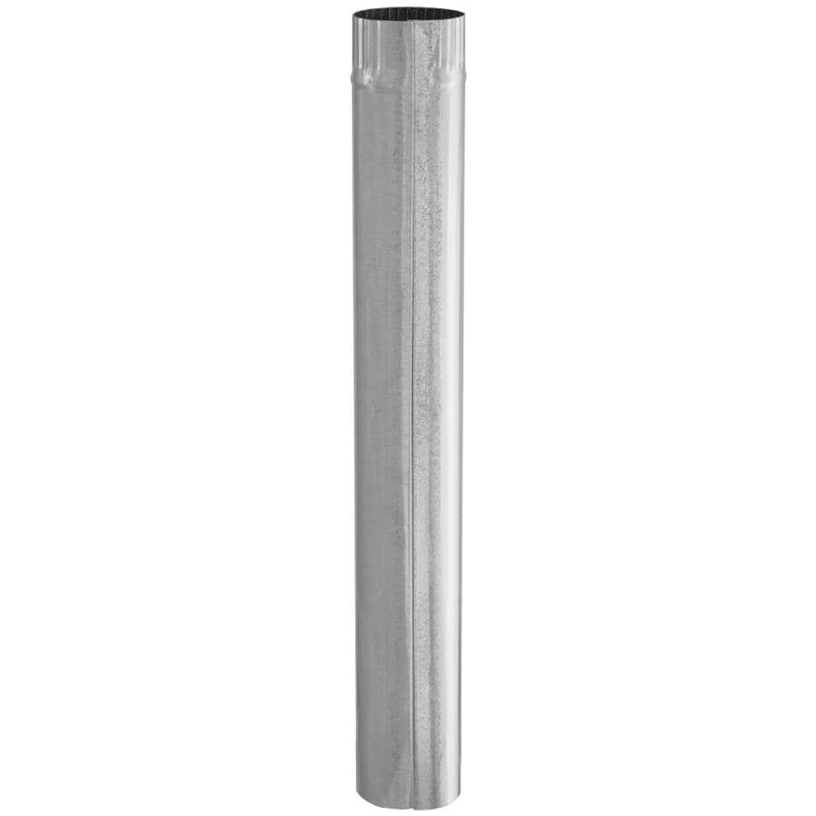 IMPERIAL MANUFACTURING 3" x 30" 30 Gauge Galvanized Duct Pipe | Home ...