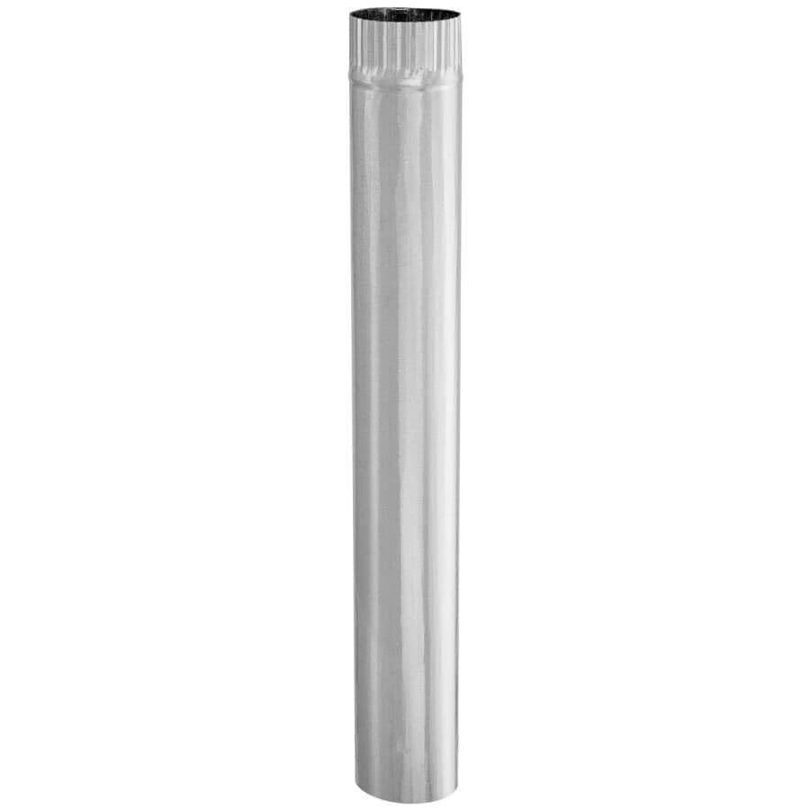 IMPERIAL MANUFACTURING 3" x 30" 30 Gauge Galvanized Duct Pipe | Home ...