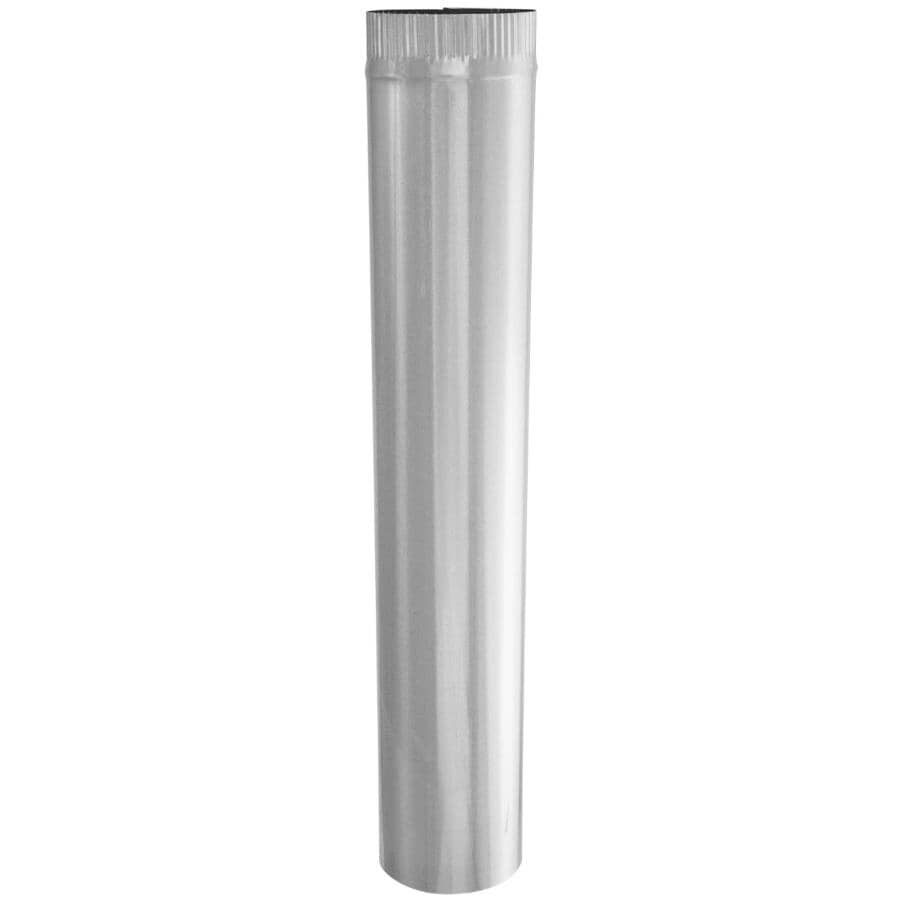 IMPERIAL MANUFACTURING 5" x 30" 30 Gauge Galvanized Duct Pipe | Home ...
