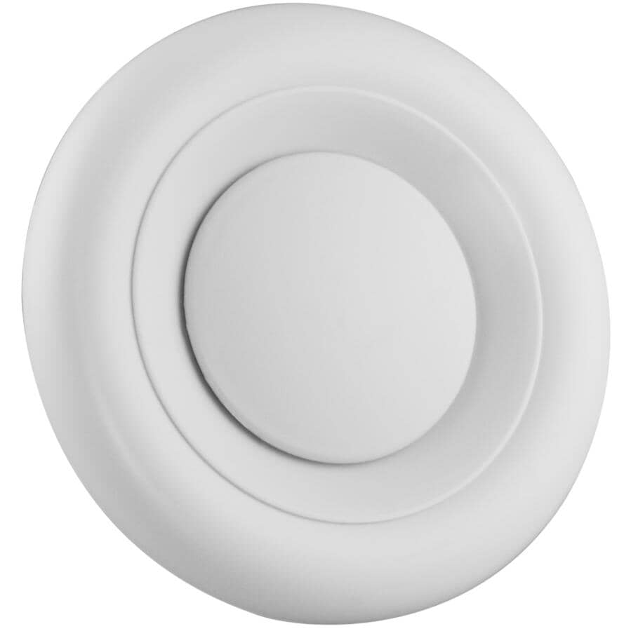 IMPERIAL MANUFACTURING 4" - 5" Round Hush Supply & Exhaust Air Diffuser ...