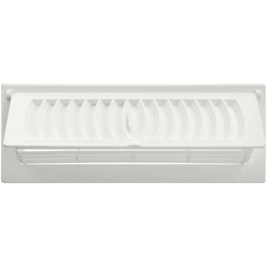 IMPERIAL MANUFACTURING 3" x 10" White Pop-Up Poly Air Register | Home ...