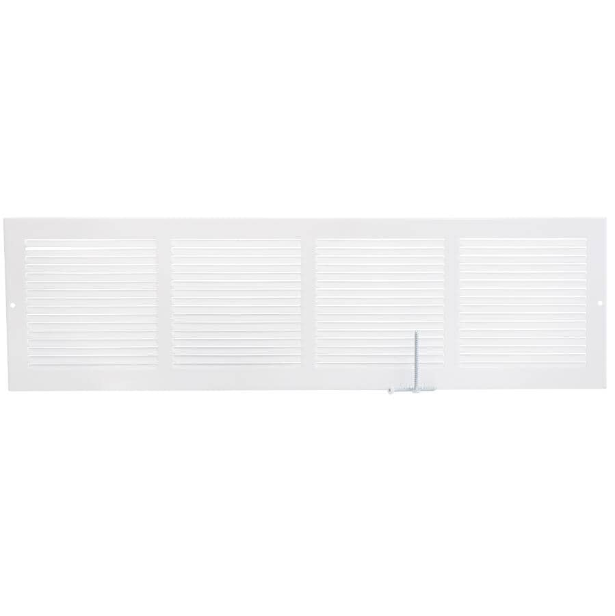 IMPERIAL MANUFACTURING 6" x 24" White Baseboard Grille | Home Hardware