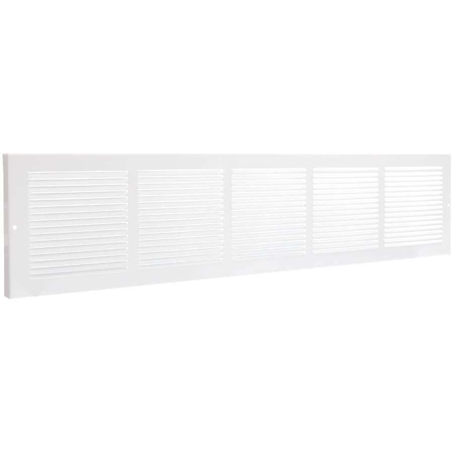 IMPERIAL MANUFACTURING 6" x 30" White Baseboard Grille | Home Hardware