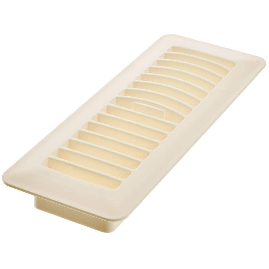 IMPERIAL MANUFACTURING 3" x 10" Almond Poly Floor Register | Home Hardware