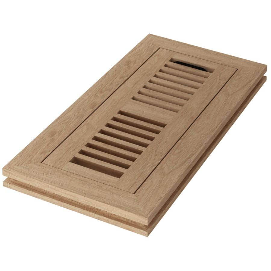 IMPERIAL MANUFACTURING 3" x 10" Unfinished Oak Flush Mount Floor ...