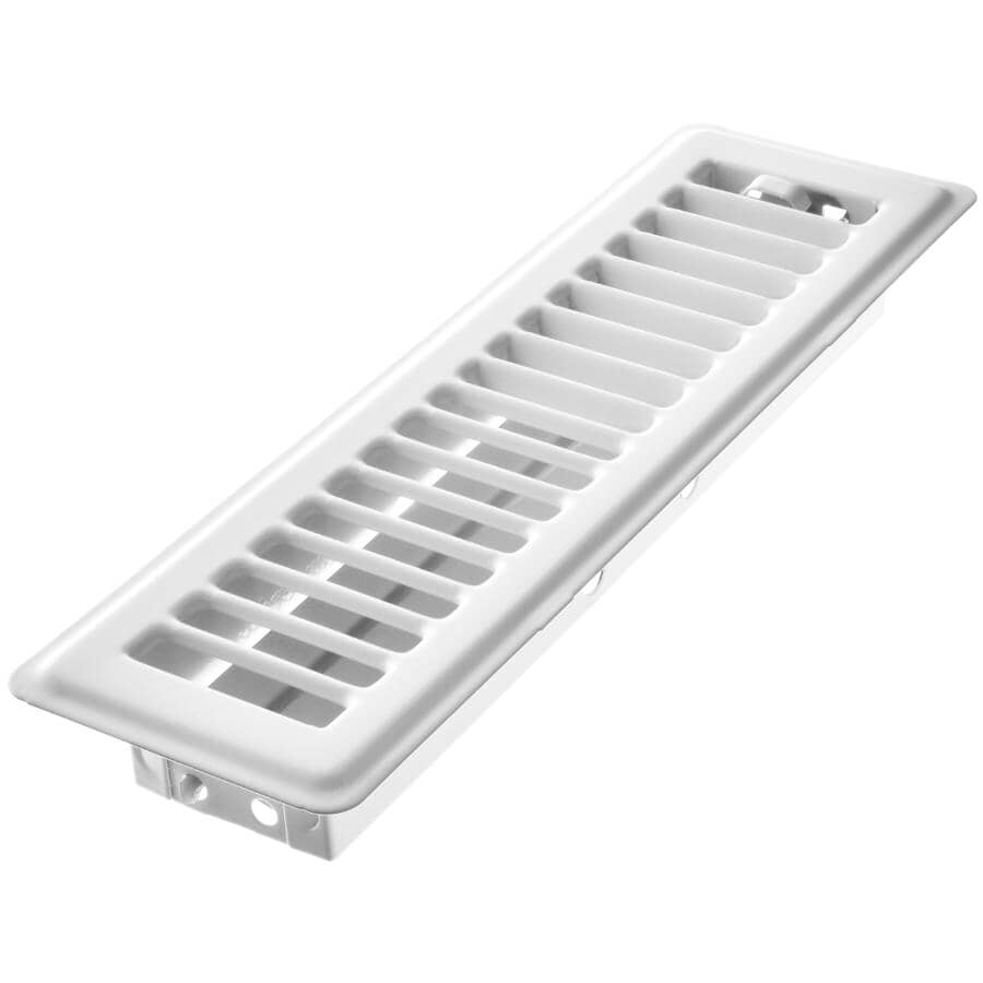 IMPERIAL MANUFACTURING 2-1/4" x 10" White Floor Register | Home Hardware
