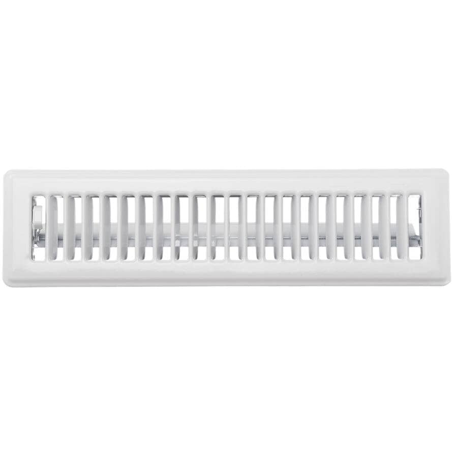 IMPERIAL MANUFACTURING 2-1/4" x 12" White Floor Register | Home Hardware