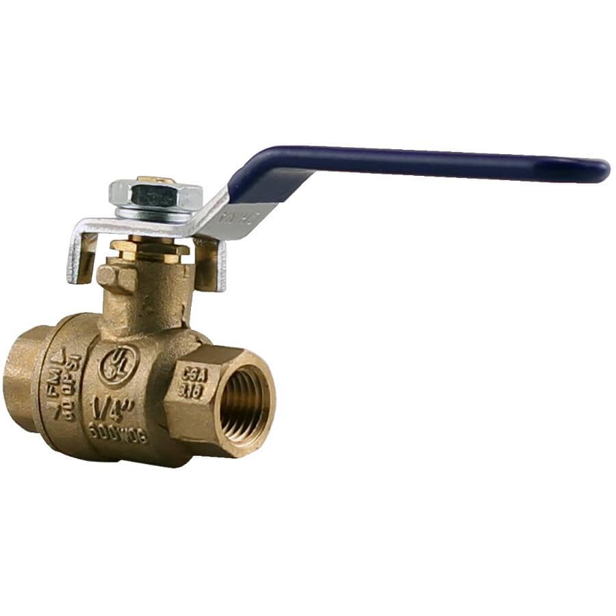 PLUMB-EEZE 1/4" FPT Full Port Gas Ball Valve | Home Hardware