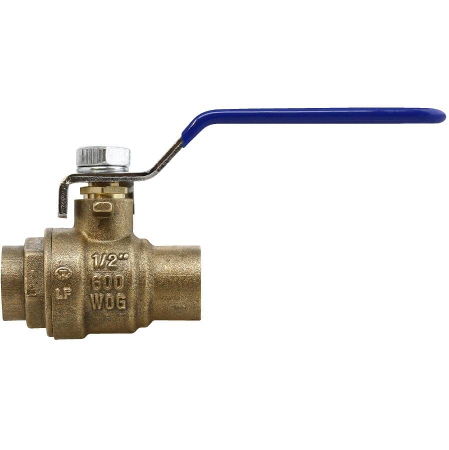 BOSHART INDUSTRIES 1/2" Full Port Brass Ball Valve | Home Hardware