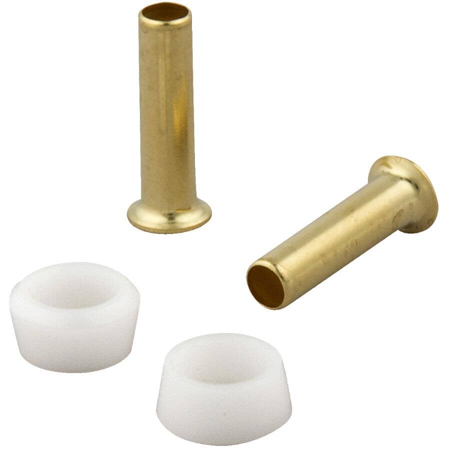 MASTER PLUMBER Brass Compression Inserts for 1/4" Outside Diameter Tube ...