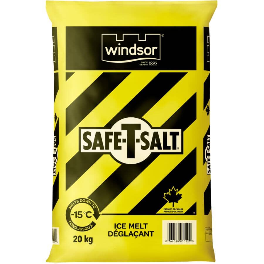 WINDSOR SALT Safe-T-Salt Ice Melt - 20 kg | Home Hardware