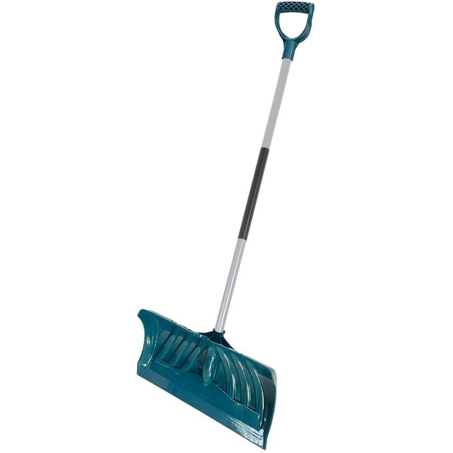 HOME ESSENTIALS 24" Poly Blade Snow Pusher with Steel Handle | Home ...