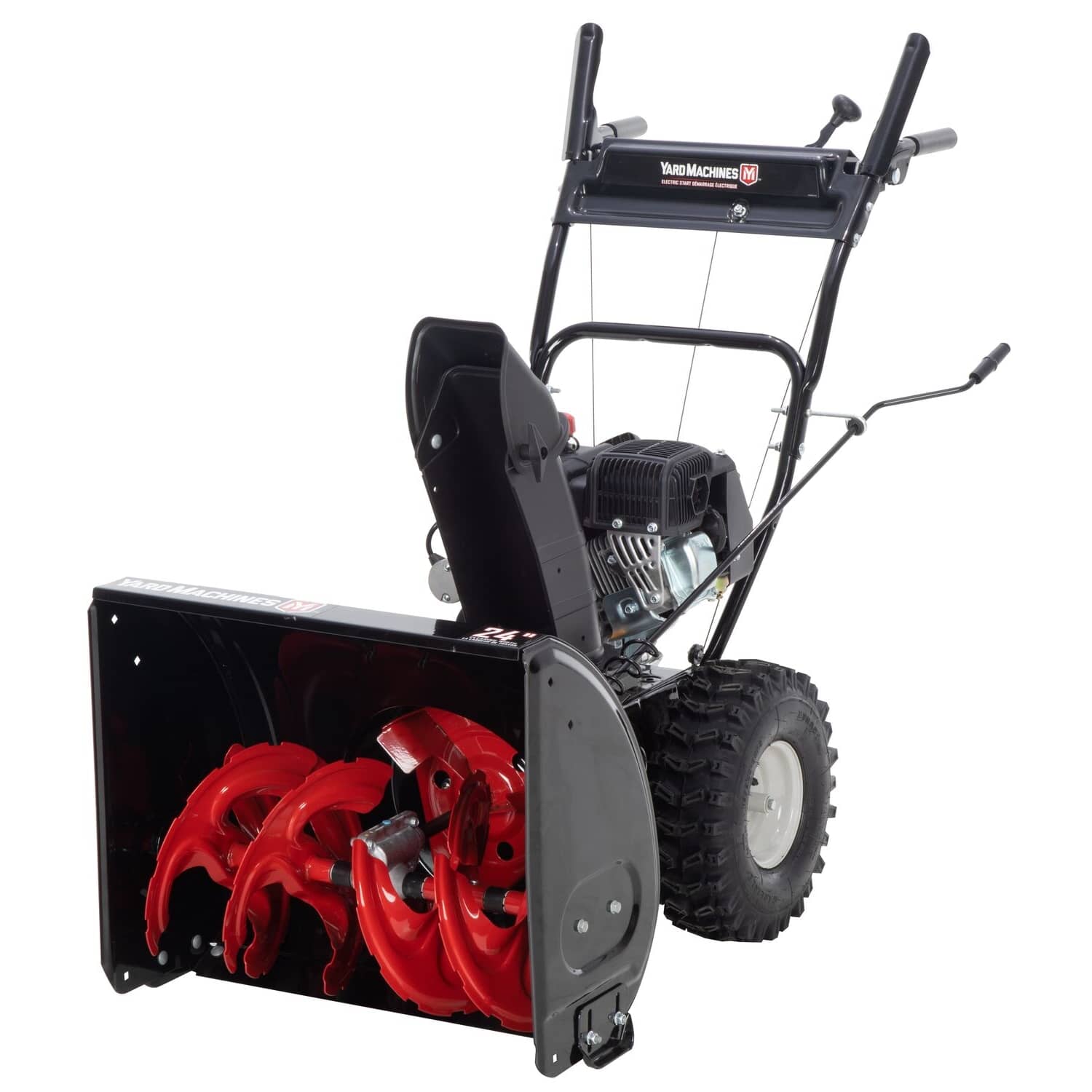 YARD MACHINES 208cc 2-Stage Gas Powered Snow Blower with Electric Start ...