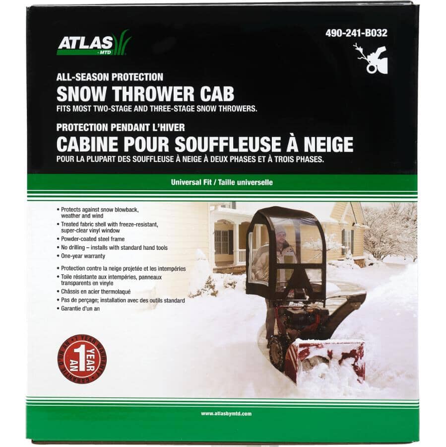 ATLAS Universal Snow Blower Cab | Home Hardware