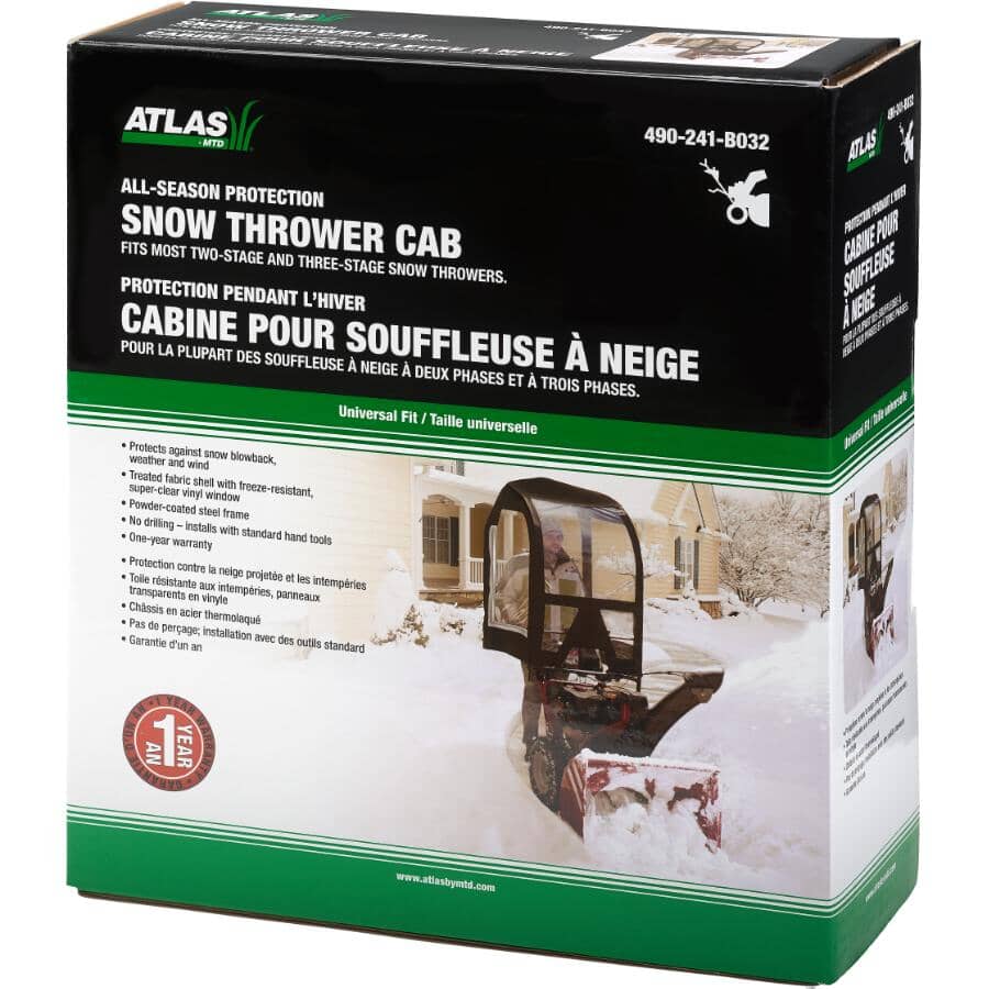 ATLAS Universal Snow Blower Cab | Home Hardware