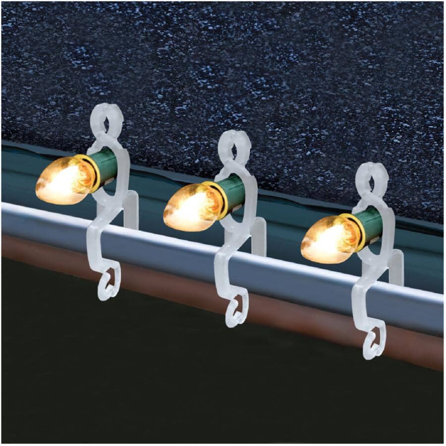 LITES UP All Purpose Gutter/Shingle Light Clips | Home Hardware