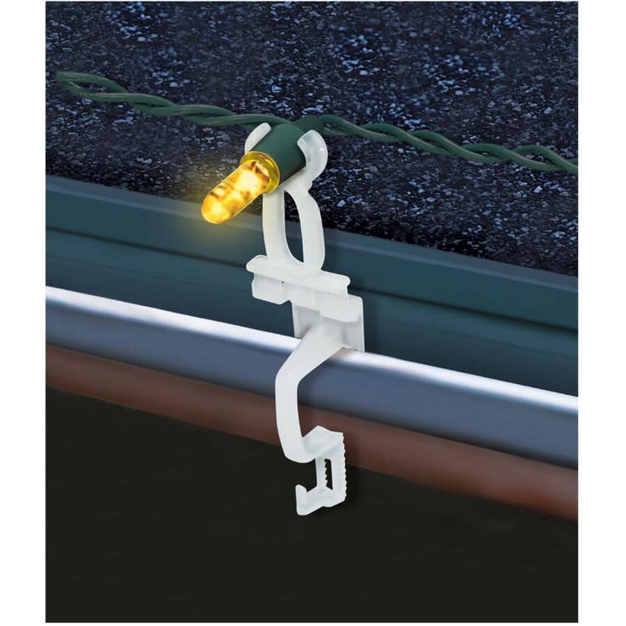 NEW TRADITIONS Titan Dual Direction Shingle & Gutter Light Clips | Home ...