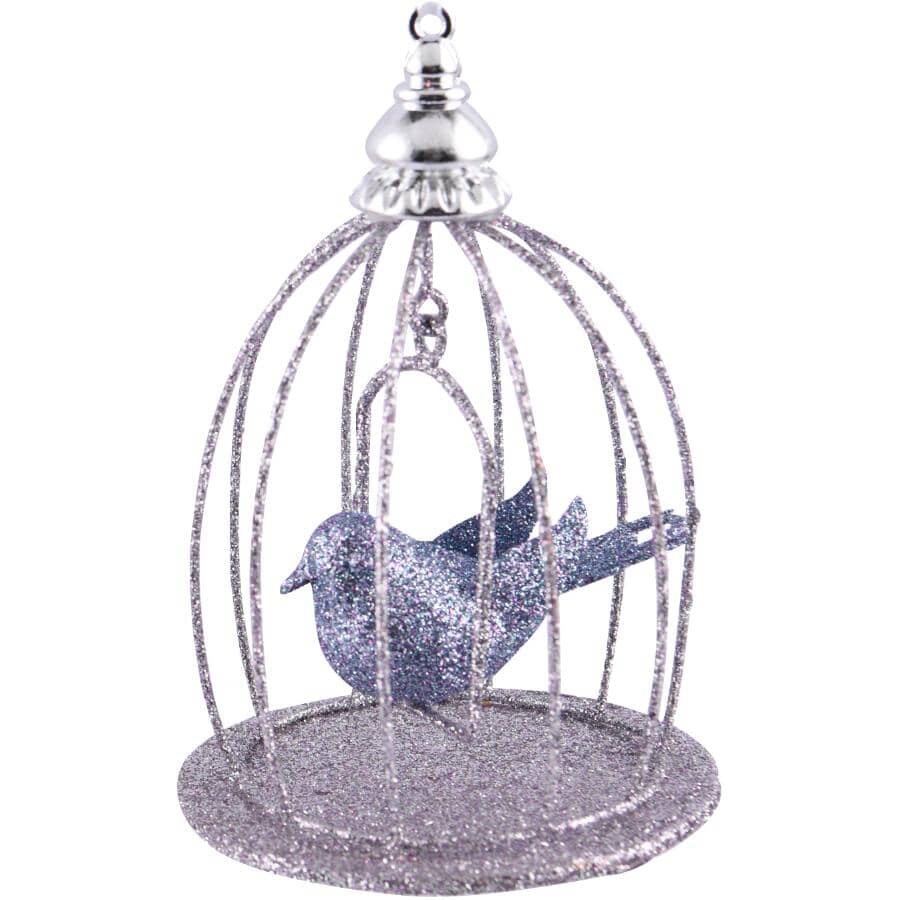 INSTYLE HOLIDAY 4.5" Plastic Bird Cage Ornaments | Home Hardware