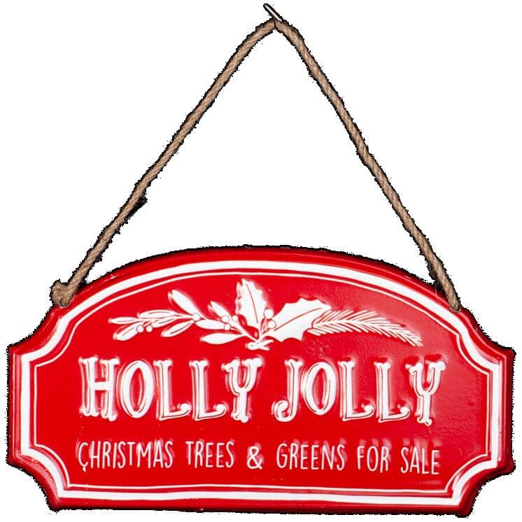 HOLLAND IMPORTS 3.25" Holly Jolly Sign Ornament | Home Hardware