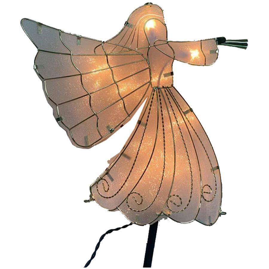 INSTYLE HOLIDAY 10" Metal Angel Tree Topper | Home Hardware