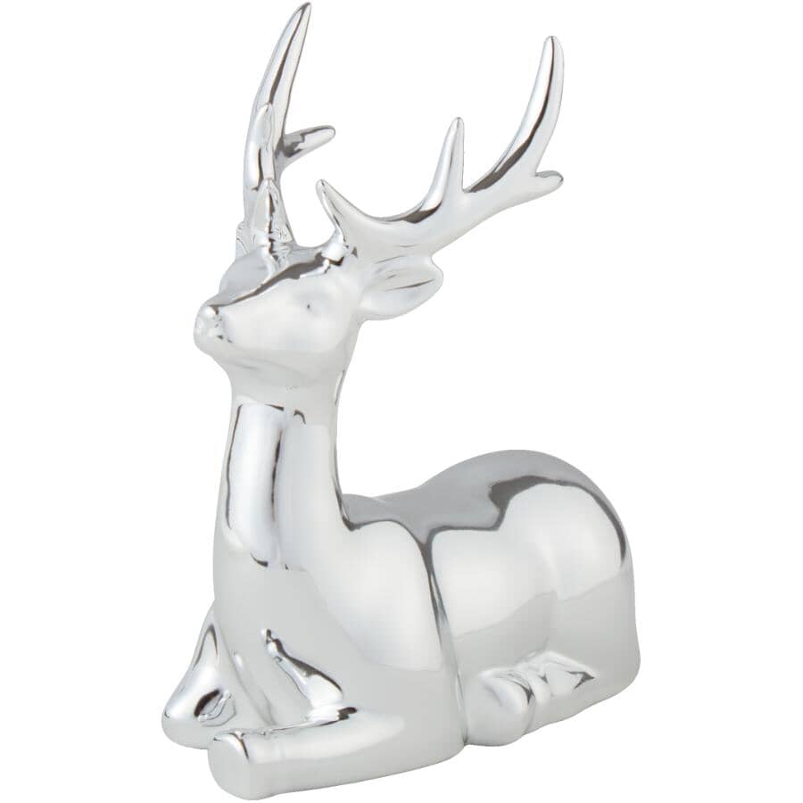 FUSION Tabletop Ceramic Resting Deer Decor | Home Hardware