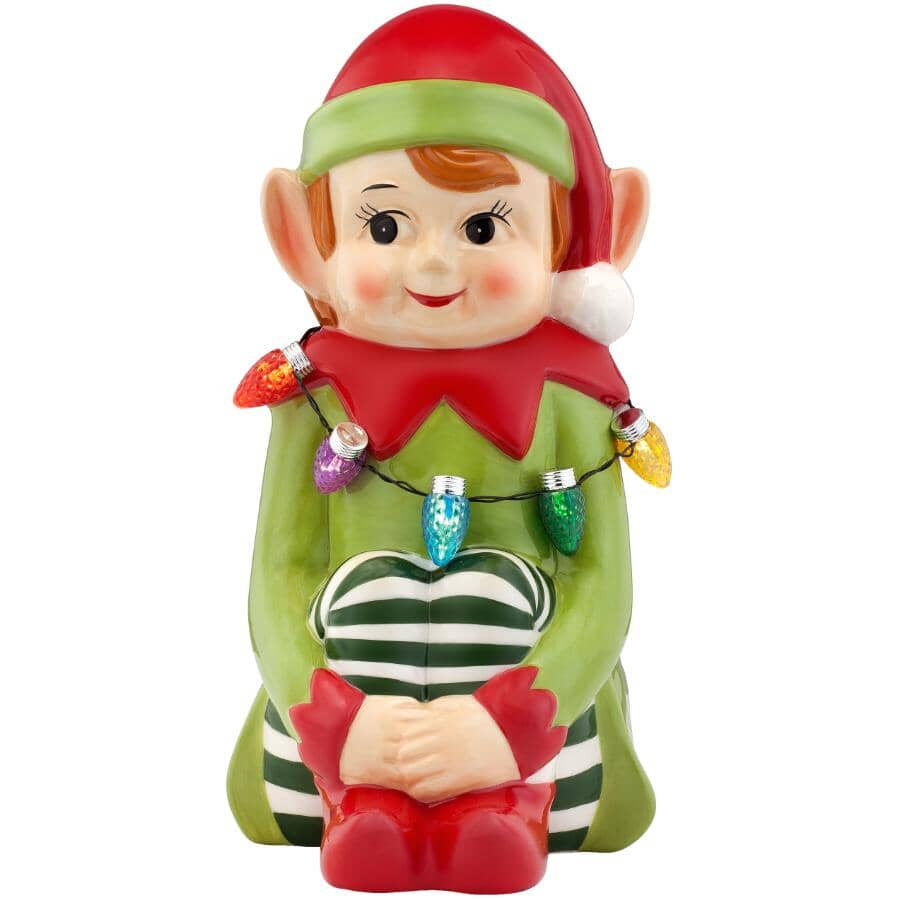 MR. CHRISTMAS 4.75" Vintage Elf Tabletop Decor | Home Hardware