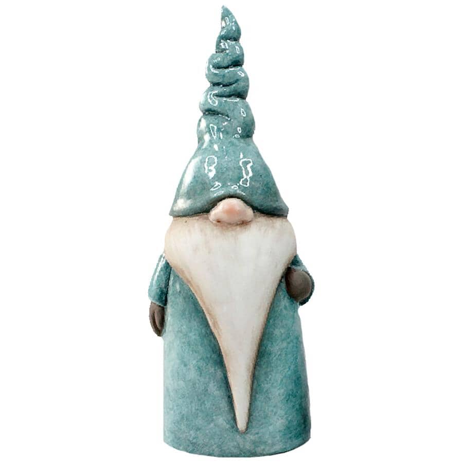 KOPPERS HOME 8.67" Blue Ceramic Gnome Tabletop Decor | Home Hardware