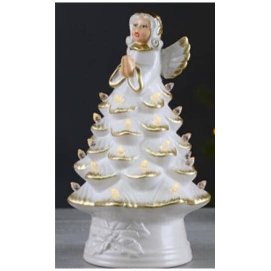 MR. CHRISTMAS 8.5" Nostalgic Ceramic Tree with Angel Topper | Home Hardware