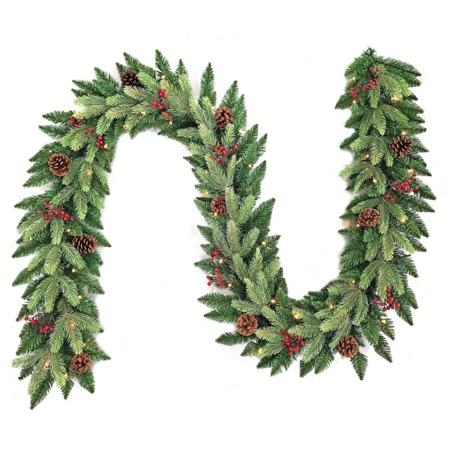 INSTYLE HOLIDAY 9' Mackenzie Pine Garland | Home Hardware