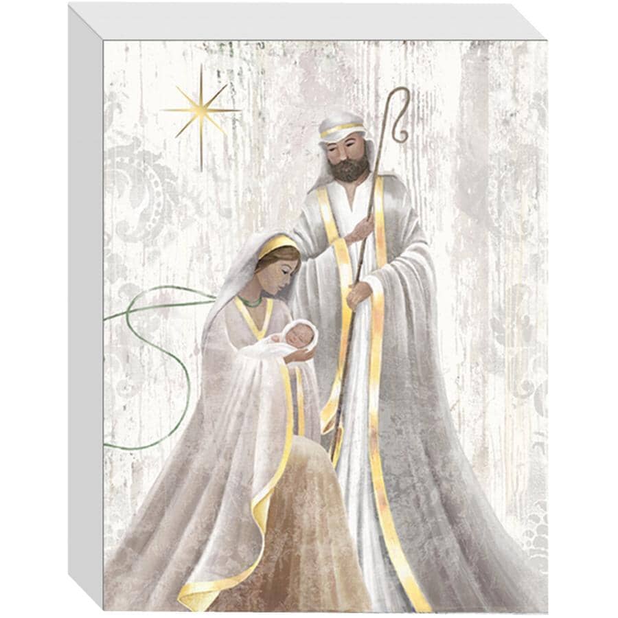 STREAMLINE ART Holy Family Nativity Wood Plaque | Home Hardware