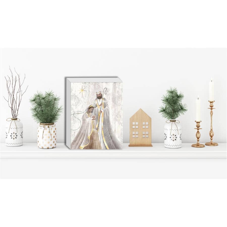 STREAMLINE ART Holy Family Nativity Wood Plaque | Home Hardware