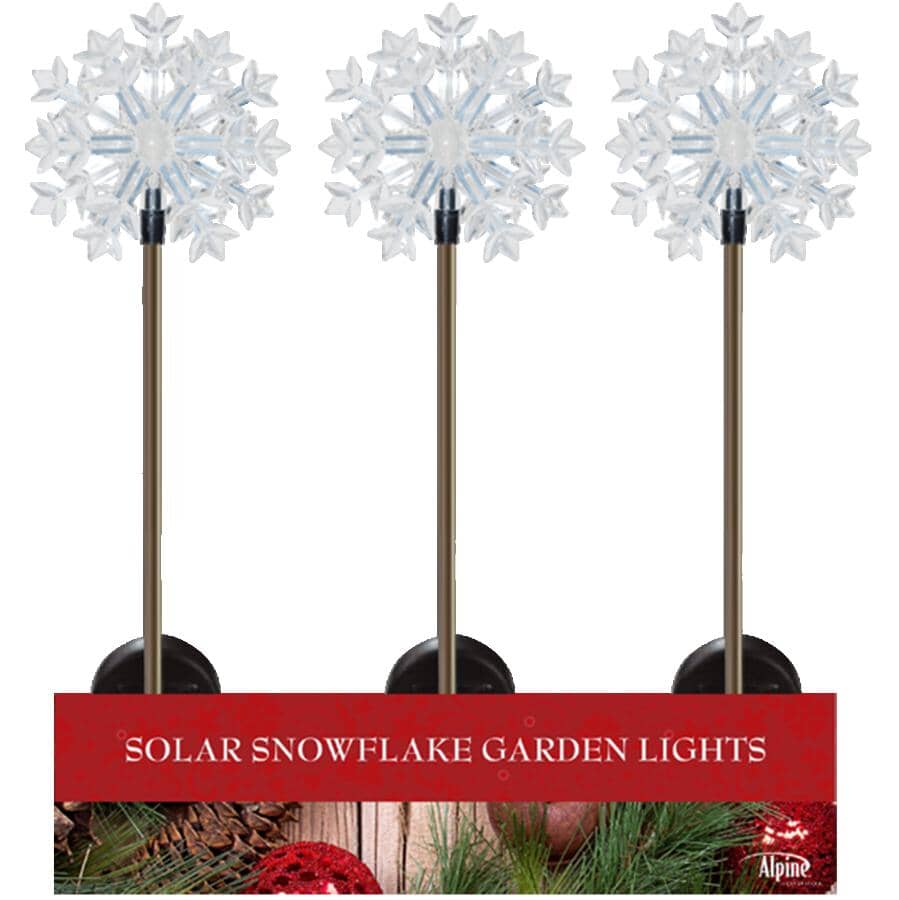 ALPINE 33" Solar Snowflake Stake | Home Hardware