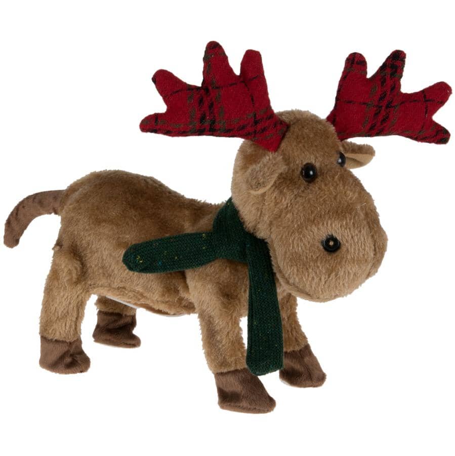 CHRISTMAS TRADITION 15" Singing/Moving Moose Plush Figure | Home Hardware
