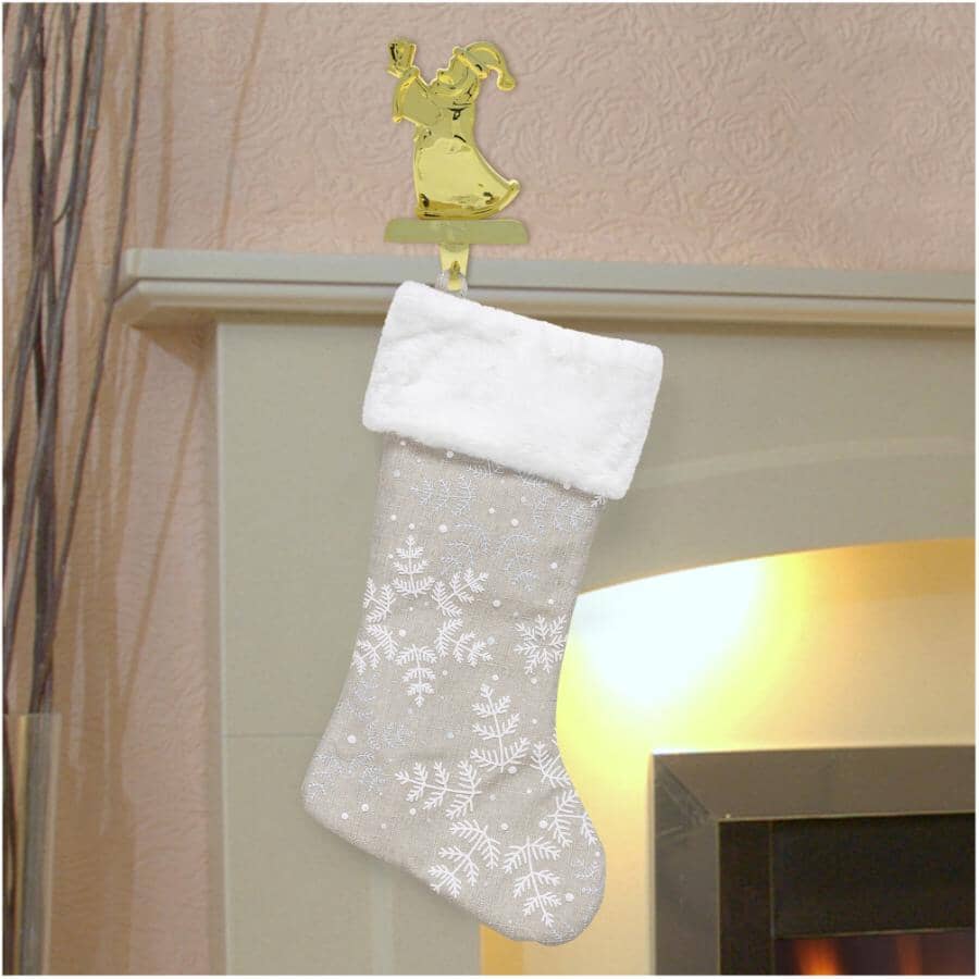 NEW TRADITIONS 20" Woven Snowflake Stocking | Home Hardware