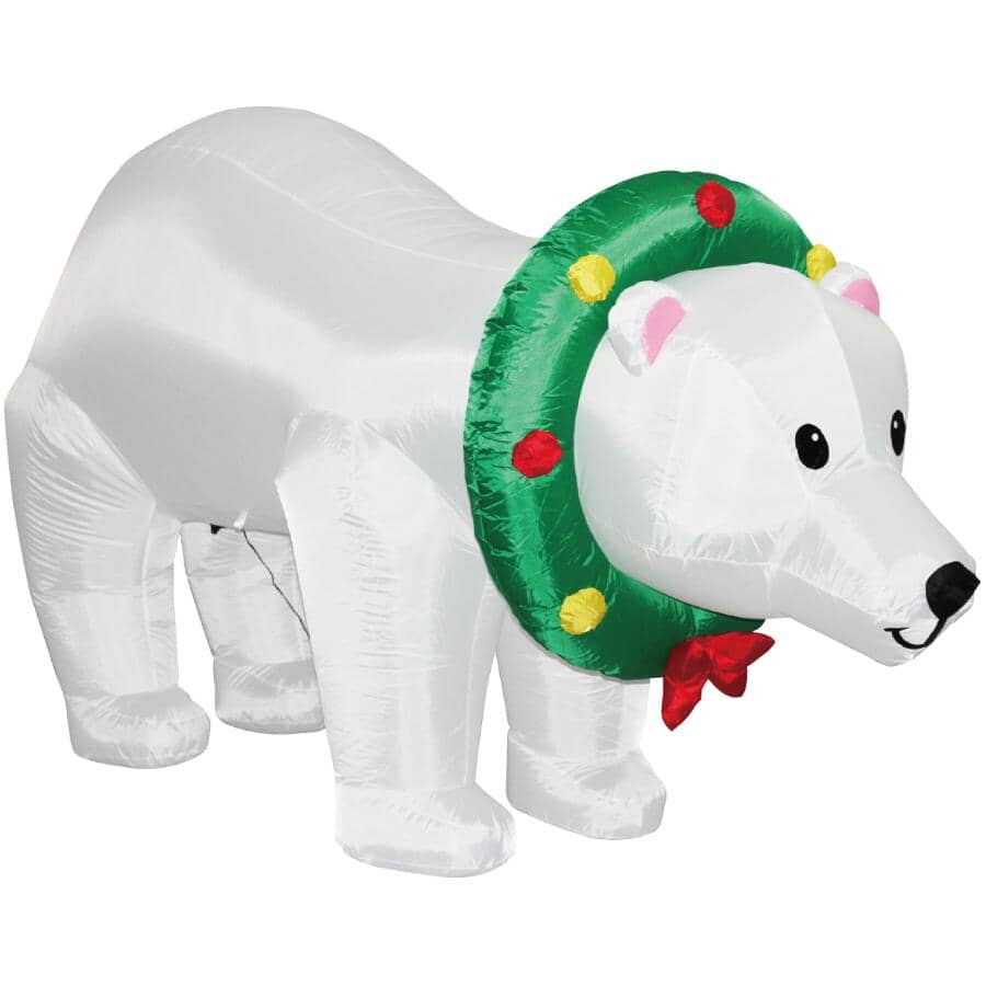 INSTYLE HOLIDAY 4' Polar Bear Airblown Inflatable Figure | Home Hardware