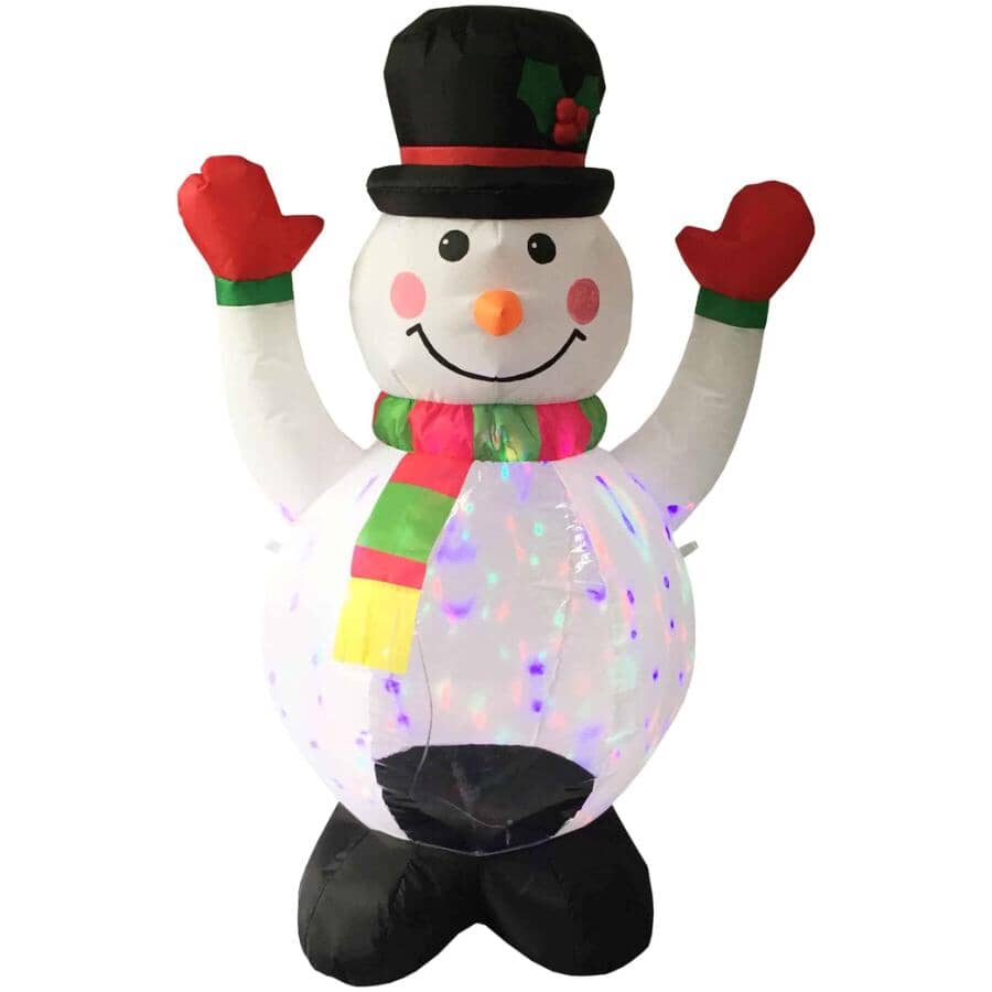 INSTYLE HOLIDAY 6' Happy Snowman Airblown Inflatable Figure | Home Hardware