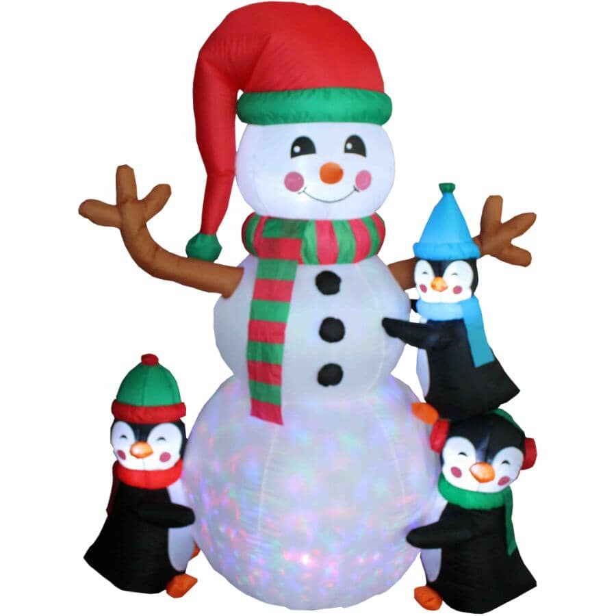 INSTYLE HOLIDAY 6' Standing Snowman Airblown Inflatable Figure | Home ...