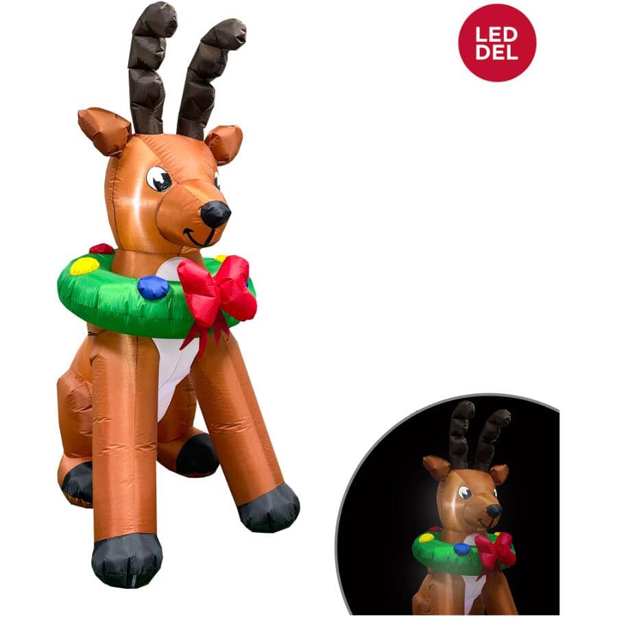 DANSON DECOR 6' Reindeer Airblown Inflatable Figure | Home Hardware