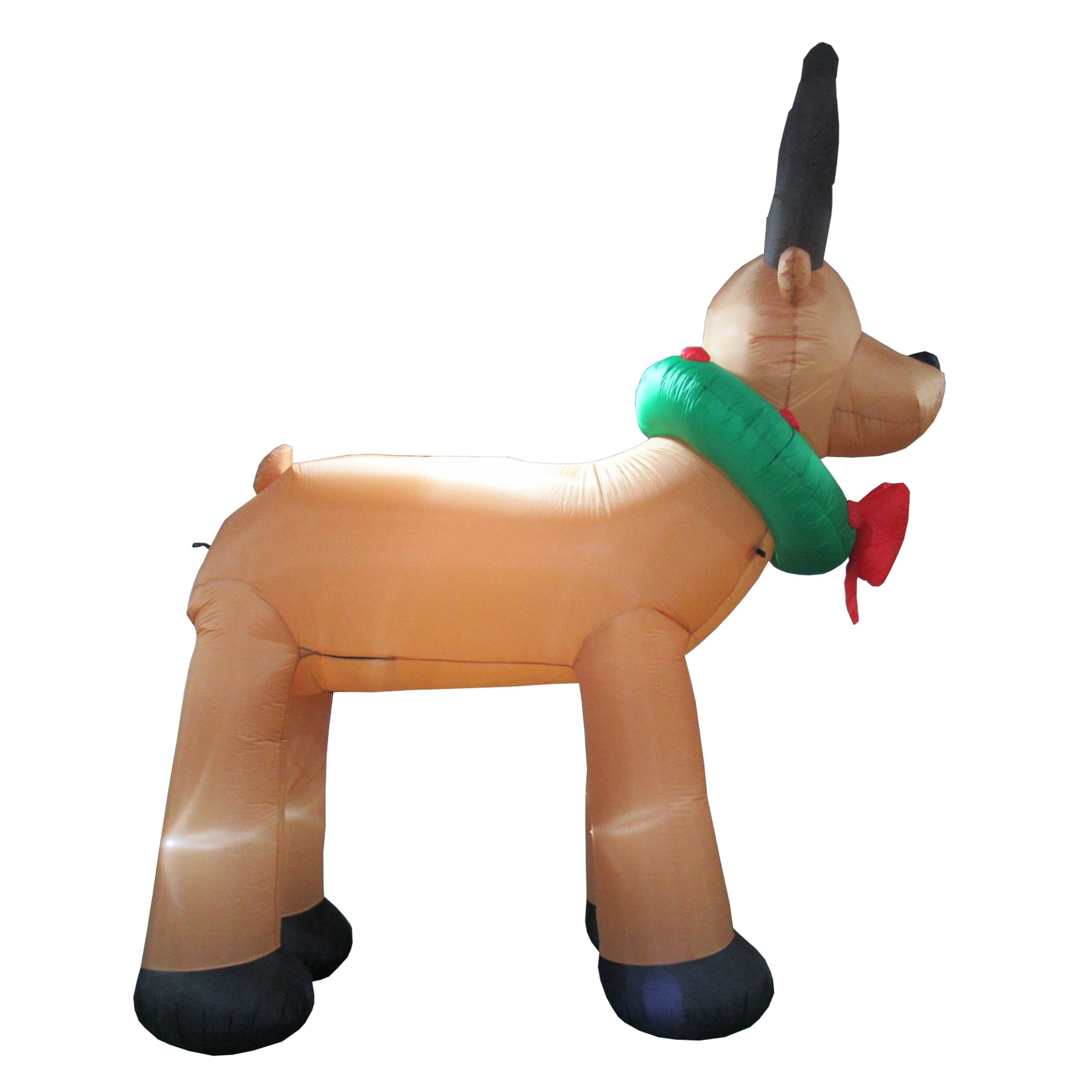 INSTYLE HOLIDAY 12' Lighted Reindeer Airblown Inflatable Figure | Home ...