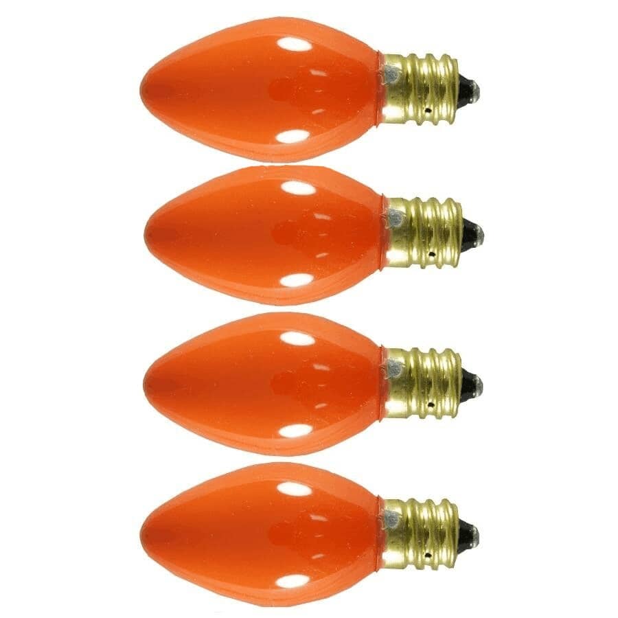 C7 Orange Bulb - Sylvania 5W Indoor/Outdoor Bulb (4 Pack) | Home Hardware