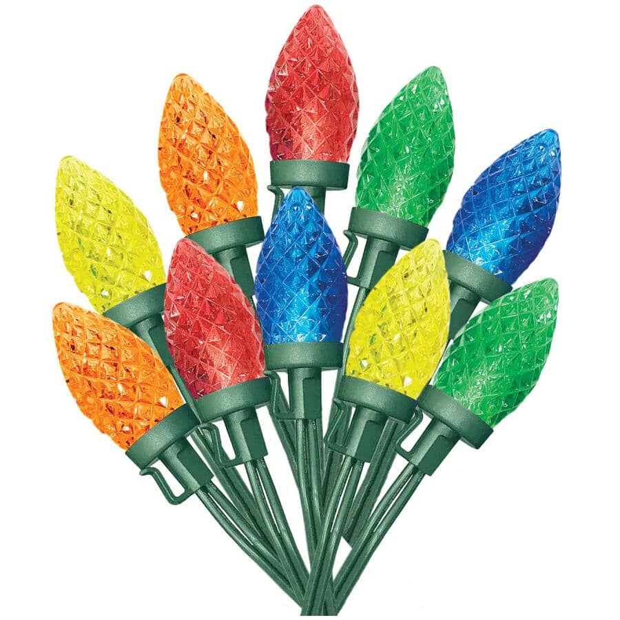 SYLVANIA 25 LED Multi Colour C9 Faceted Light Set | Home Hardware
