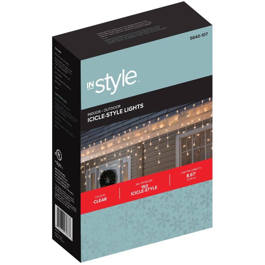 INSTYLE HOLIDAY Incandescent Icicle Light Set | Home Hardware