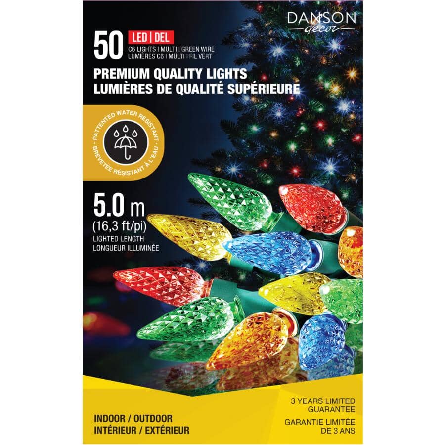 DANSON DECOR C6 Light Set with Green Wire | Home Hardware