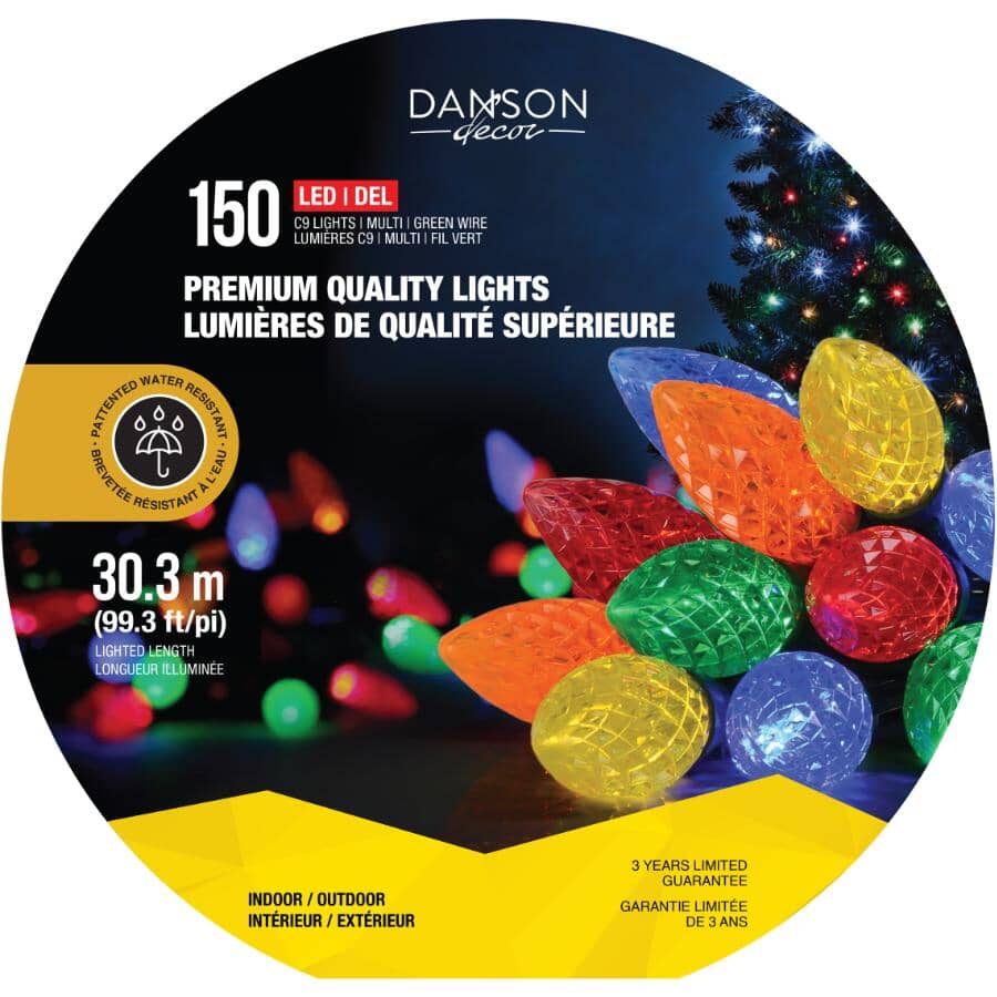 DANSON DECOR C9 Light Set with Green Wire | Home Hardware