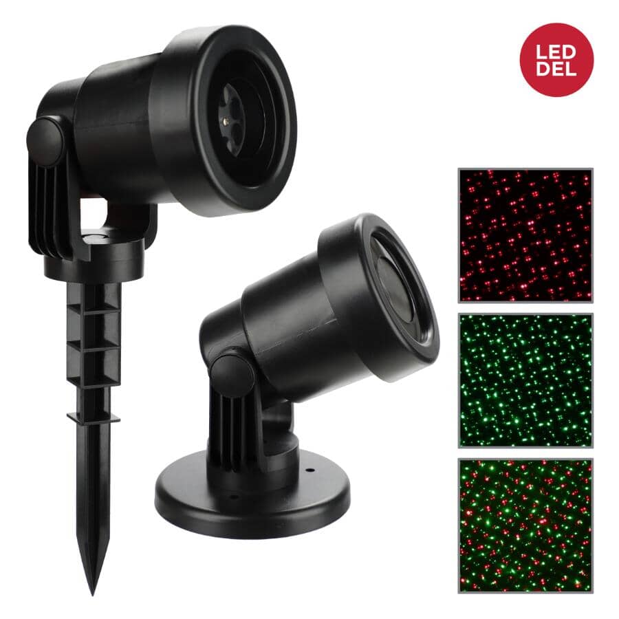 DANSON DECOR Red & Green Dot LED Moving Laser Projector | Home Hardware