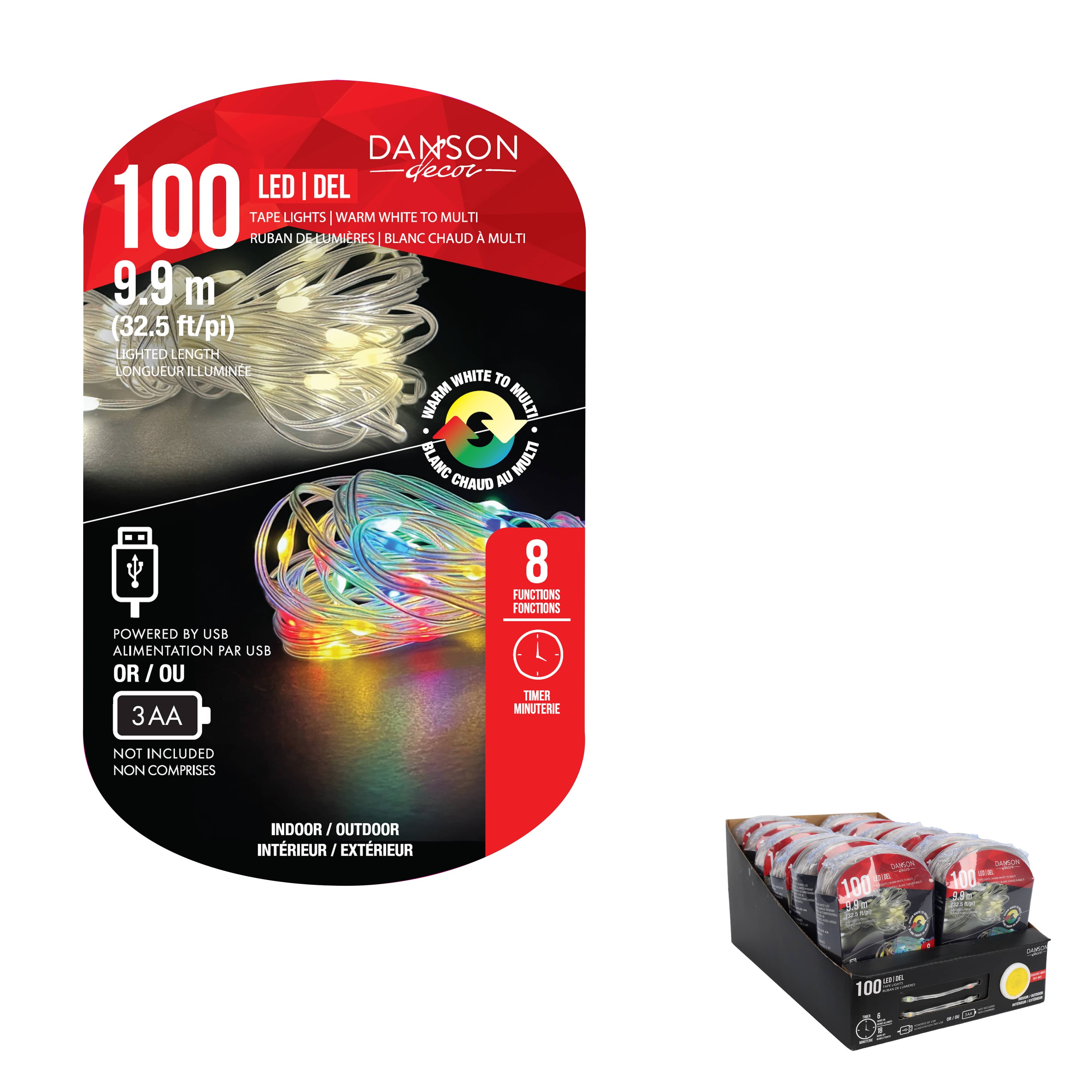 DANSON DECOR 100 Warm White & Multi Colour LED Light Set | Home Hardware