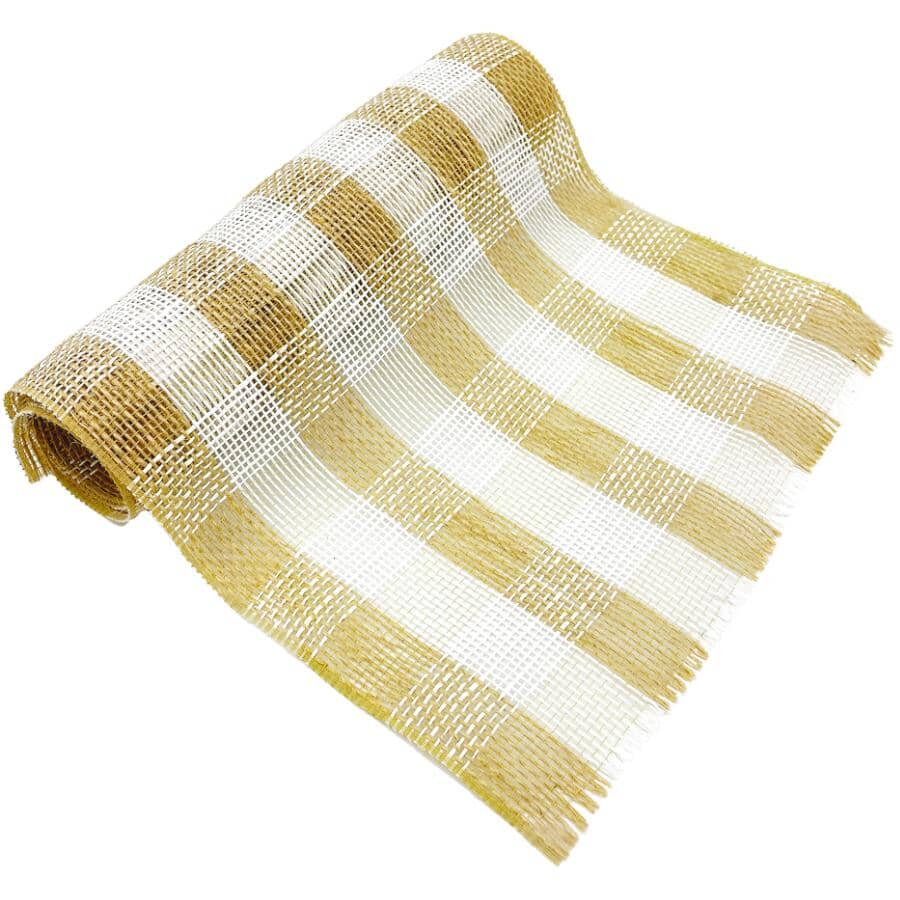 HOLLAND IMPORTS Natural Check Mesh Ribbon | Home Hardware