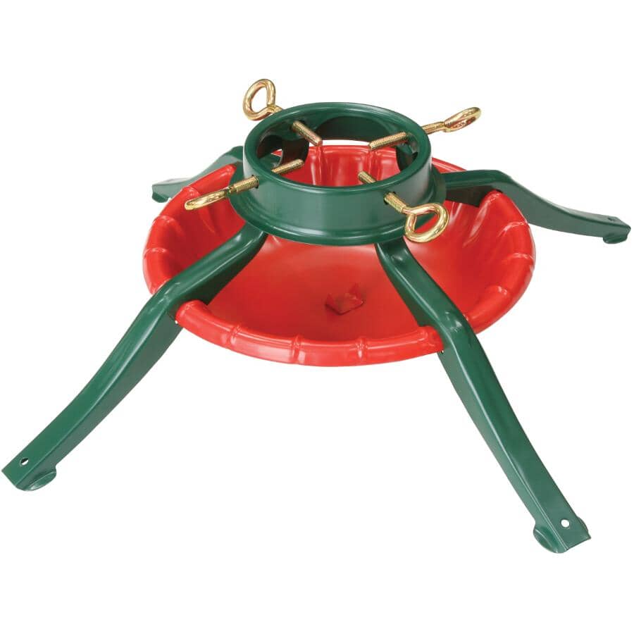 IDEAL 7' x 4.5"D Red Metal Tree Stand, with Legs | Home Hardware